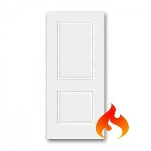 Steel 2 Panel Square Fire Rated Doors | Craftwood Products for Builders ...